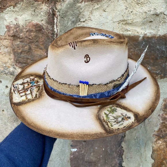 Bullhide | Accessories | Nwt Cowboy Bullhide Hand Burned Hat Sz Large | Poshmark